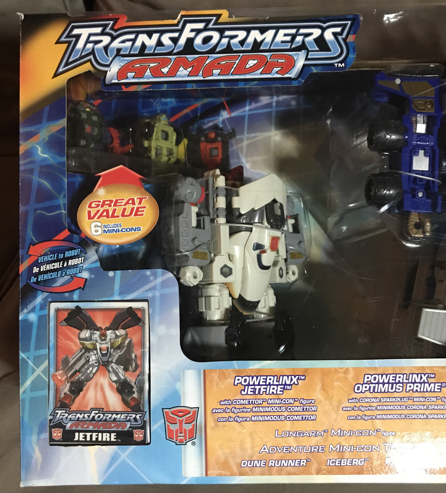 Optimus Prime And Jetfire Armada