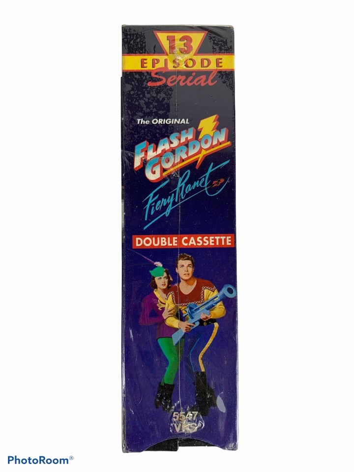 FLASH GORDON FIERY PLANET VHS 13-Episode Serial (2-Tapes, 1991) Brand ...