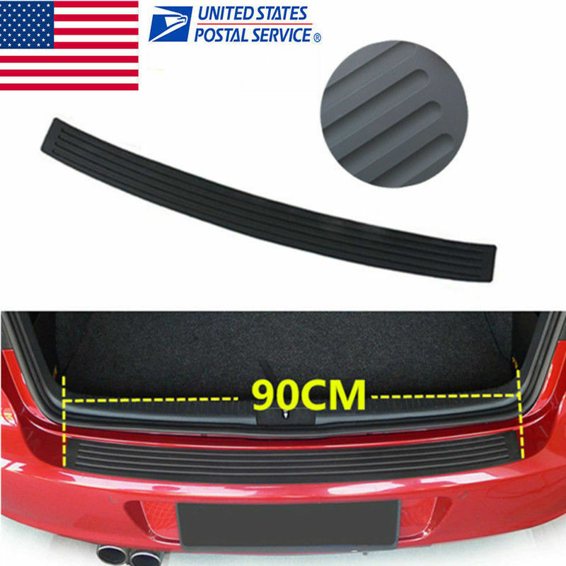 1PC Accessories Car Rubber Rear Guard Bumper Protector Trim Cover US ...