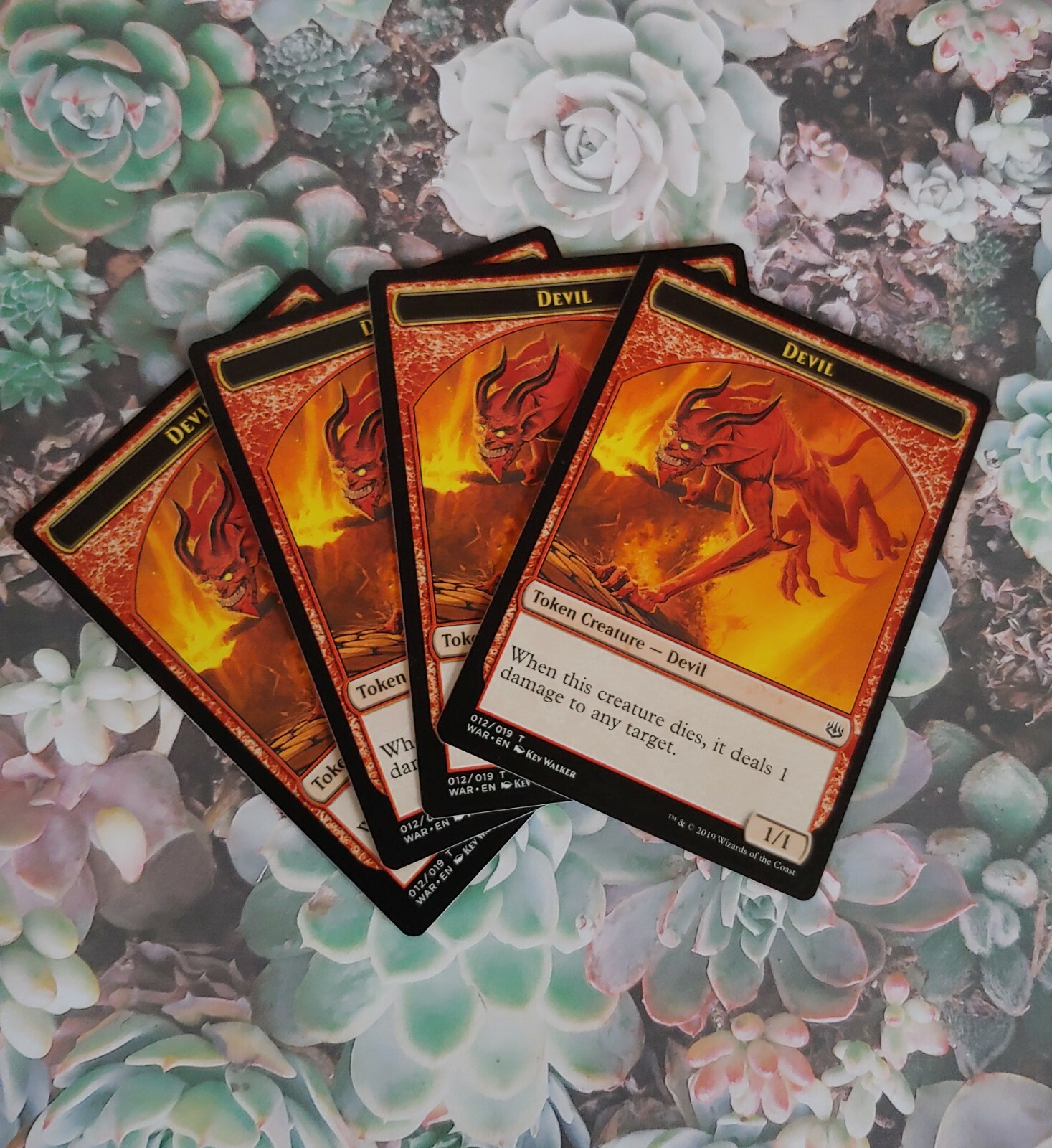 Devil - Token (012) War of the Spark Mtg x4 Magic | eBay