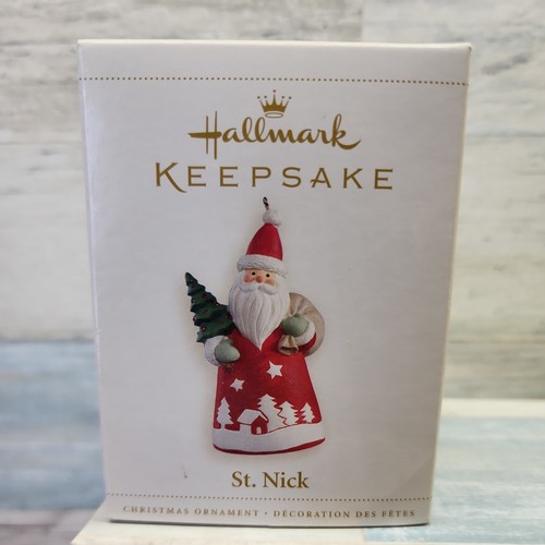 Hallmark Keepsake Ornament 2006 St Nick Santa with Tree | eBay