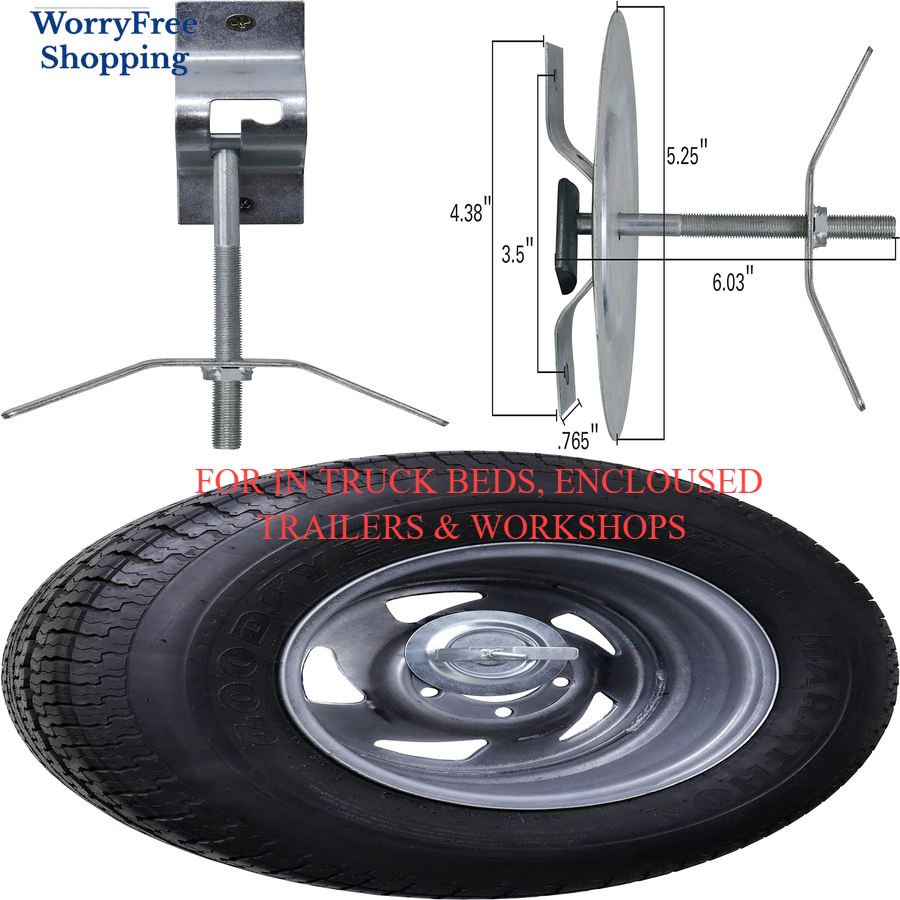 Universal In Bed Spare Tire Mounting Bracket, Rigid Holder Pick Up ...