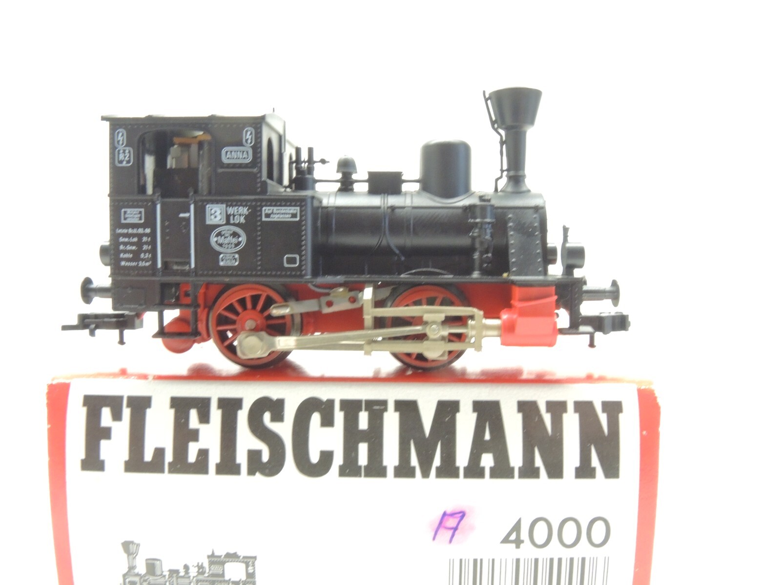 Fleischmann 4000 HO Tenderlok ANNA brünierten Rädern ohne Schaltpilz ...