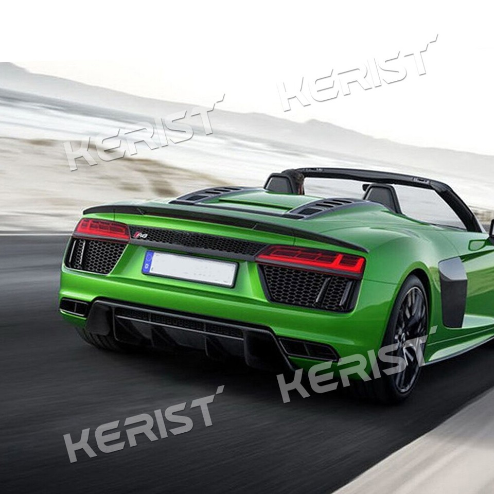 for Audi R8 V8 spyder 2016-2023 Carbon Fiber Rear Bumper Splitter Wing ...