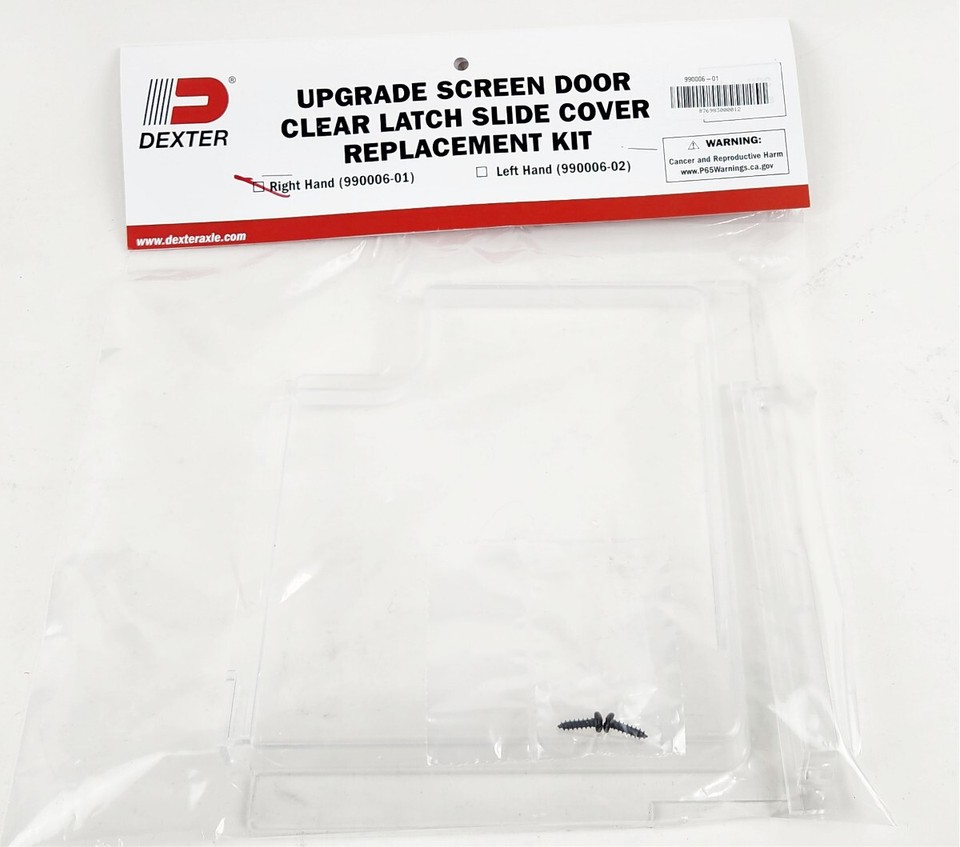 Dexter 990006-01 Clear Plexiglass RV Screen Door Slide and Stopper ...