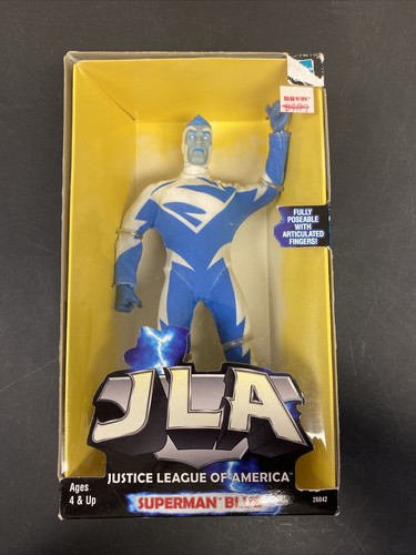 Hasbro DC Comics Superman Blue Poseable Figure Justice League America ...