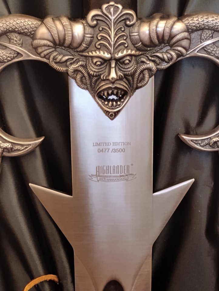 Highlander 20th Anniversary Sword Collection - The Kronos Sword #477/ ...
