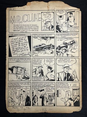 Newt Alfred Master Comics #2 Story Page 30 ORIGINAL ART (Fawcett, 1940 ...