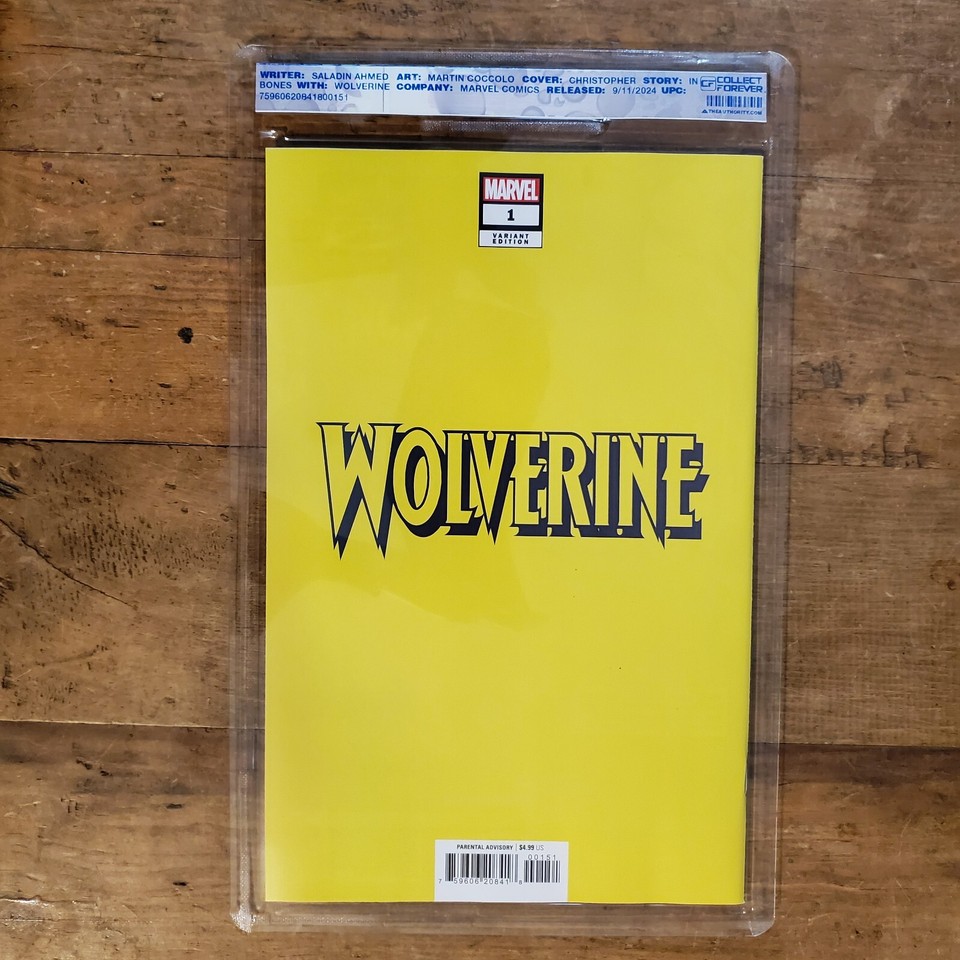 Wolverine #1 John Tyler Christopher Negative Space Variant Soft Slab ...