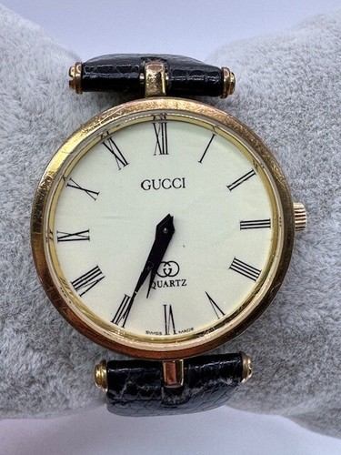 Vintage Gucci 2000L Swiss Gold Tone Quartz Watch New Battery | eBay