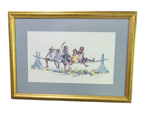 African American Framed Print" The Joggling Board" SC Virginia Fouche ...