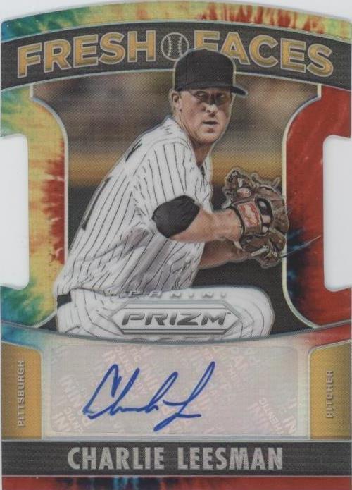 2015 Panini Prizm - Fresh Faces Signatures Charlie Leesman #17 Tie-Dye ...