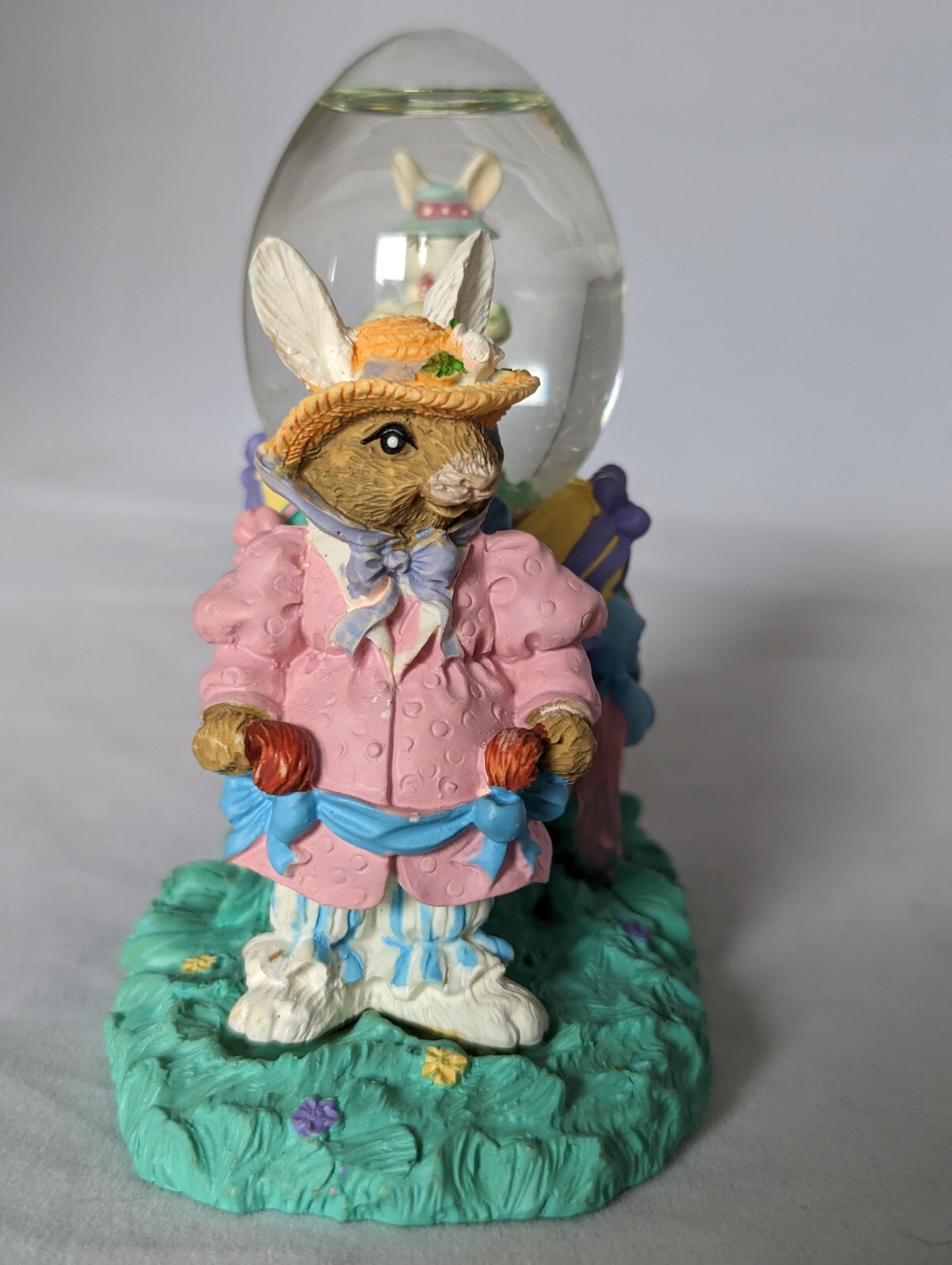 Vintage Easter Bunnies Easter Theme Egg Snow Globe Rabbit Spring | eBay