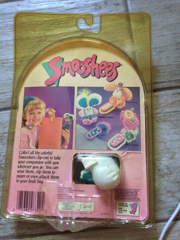 Smooshers Smugglers Clip Ons Twinkles Mouse 1988 Fisher Price Vintage ...