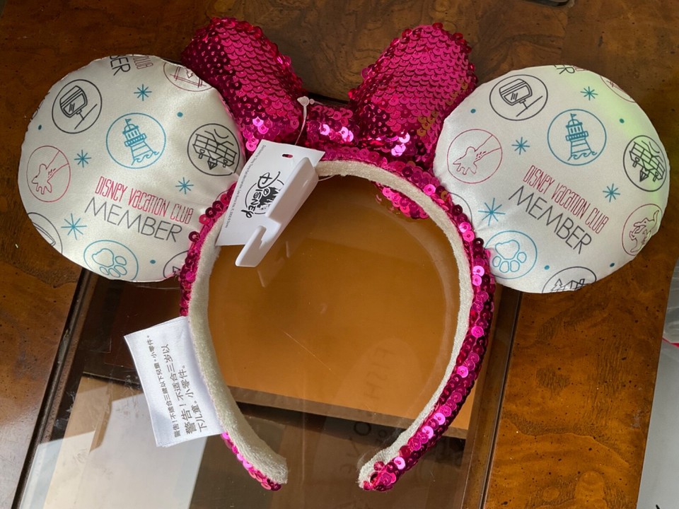 Disney Parks Vacation Club DVC Exclusive Minnie Mouse Ears NWT | eBay