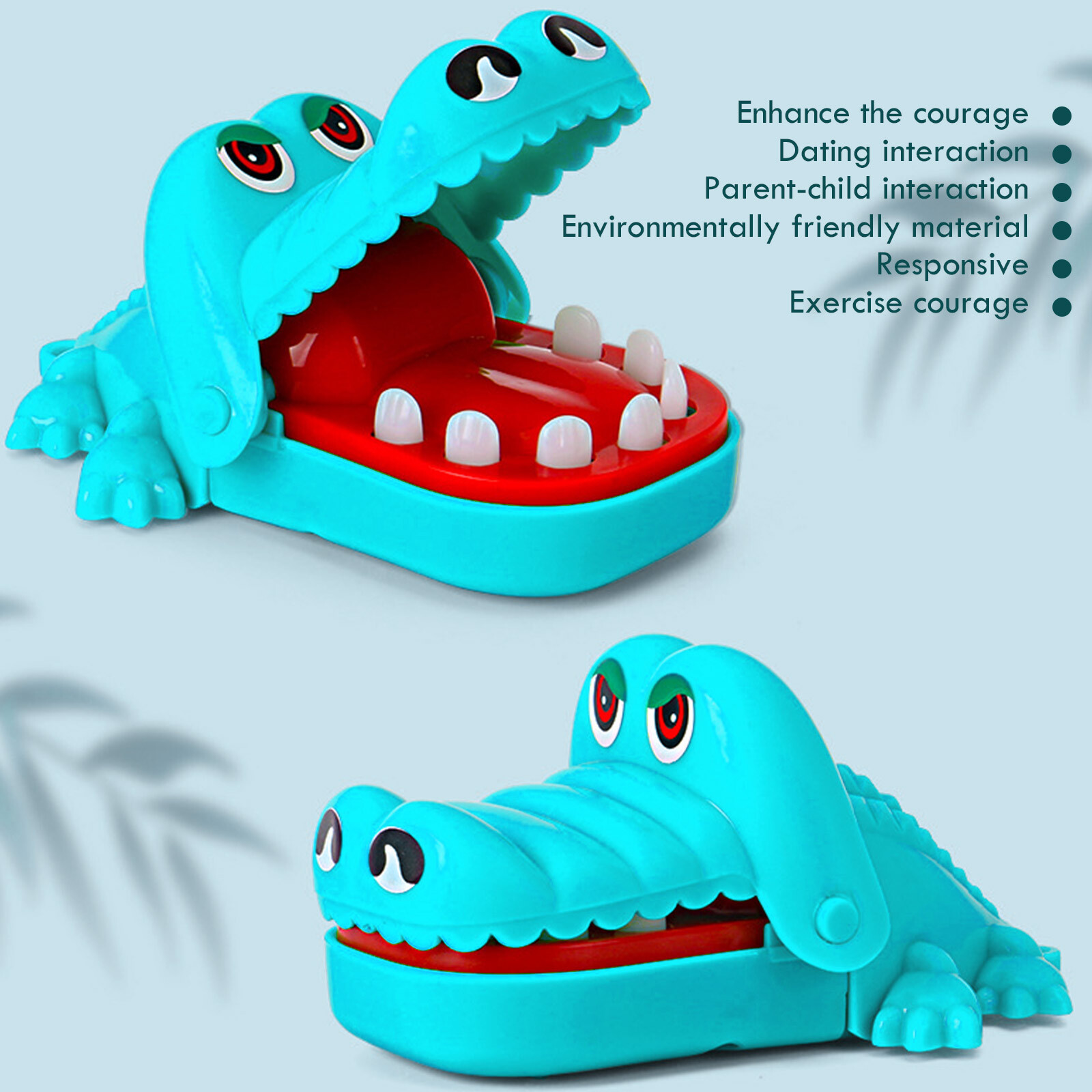 Crocodile Teeth Dentist Game - ABS Hand Pulling Teeth Classic Toy (Blue ...