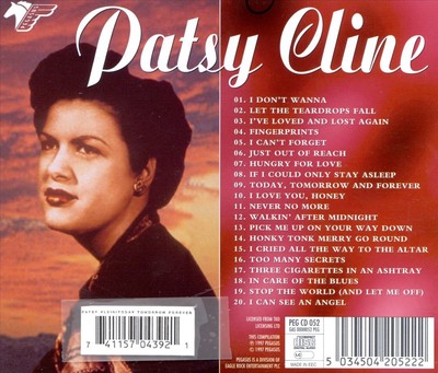 PATSY CLINE TODAY, TOMORROW AND FOREVER [PEGASUS] NEW CD | eBay