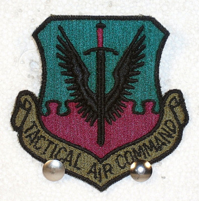 USAF Air Force Tactical Air Command TAC Insignia Badge Patch Subdued ...