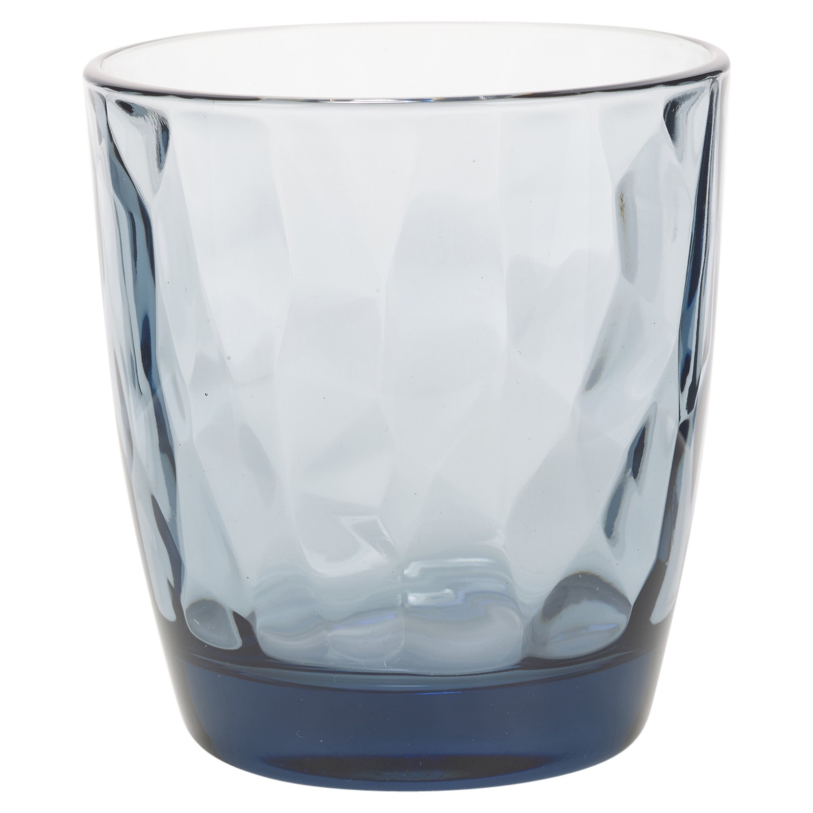 Set Of 6 Bormioli Rocco Diamond Glass Tumbler Coloured Glasses Drinking ...