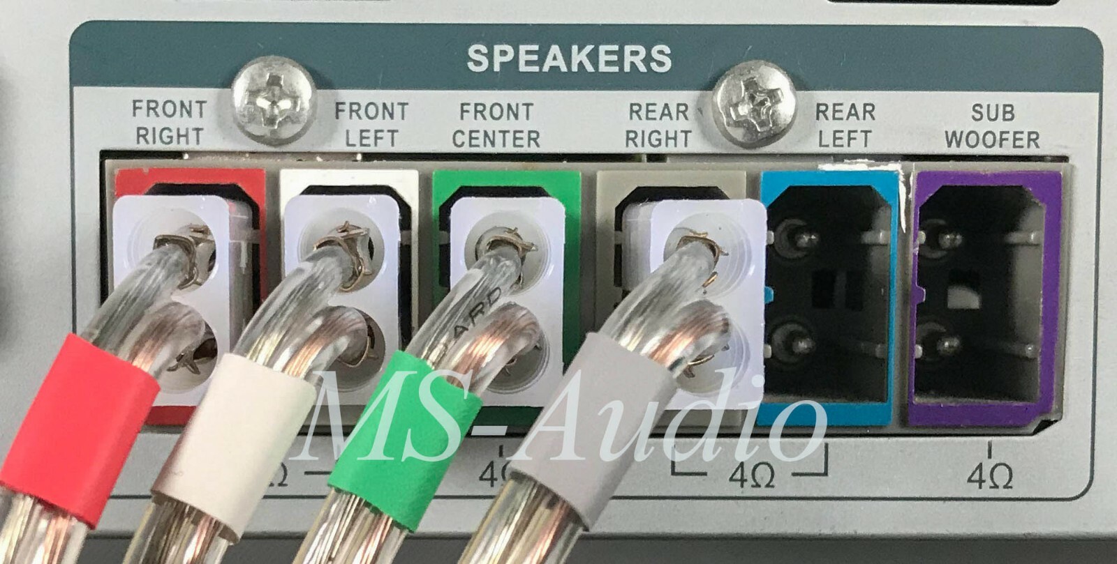 6 6.2mm speaker connectors/plugs fit Select Sony Samsung LG Philips HT ...