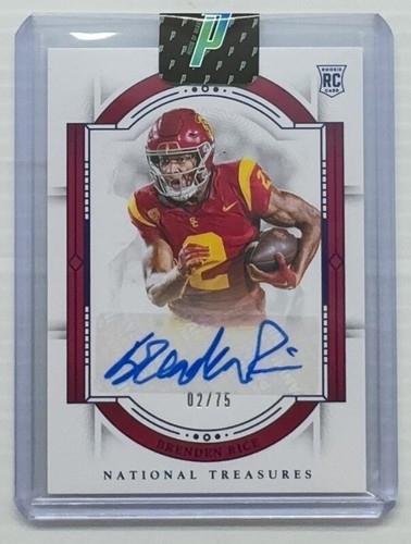 2024 National Treasures Brenden Rice Blue Rookie Auto Autograph RC #2/ ...