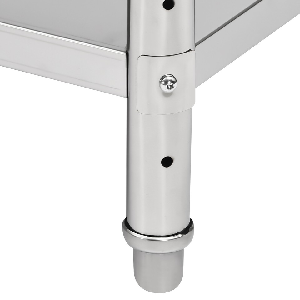 4 Tier Stainless Steel Shelving Adjustable Heavy Duty Storage Shelf ...