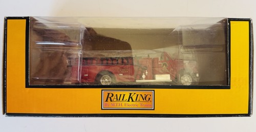 MTH RAIL KING RED DIE CAST FIRE TRUCK #30-50034. SEE DESCRIPTION/PHOTOS ...