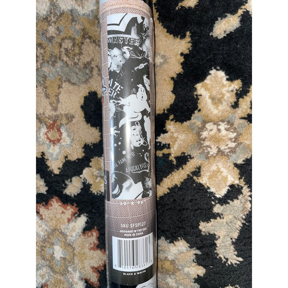 HALLOWEEN GHOSTBUSTERS BLACK & WHITE MOVIE GIFT WRAPPING PAPER ROLL NEW ...