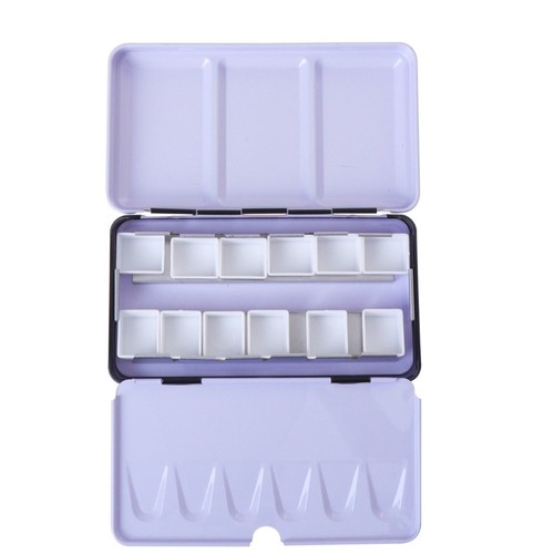 Watercolour Paint Box Empty Watercolor Pigment Case Palette Tins | eBay