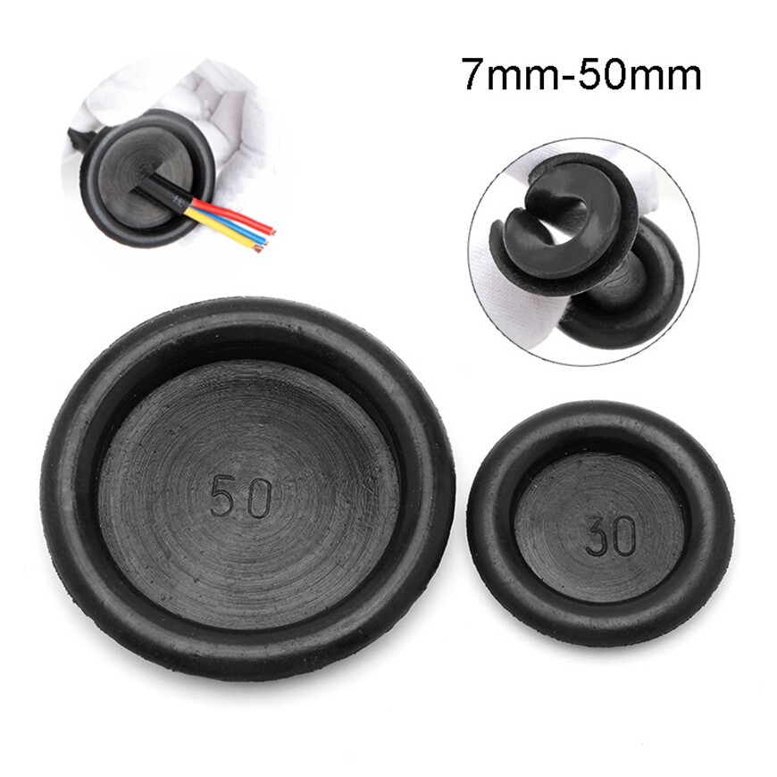 7mm-50mm Blanking Grommets Single sided Rubber Grommet Closed Blind ...