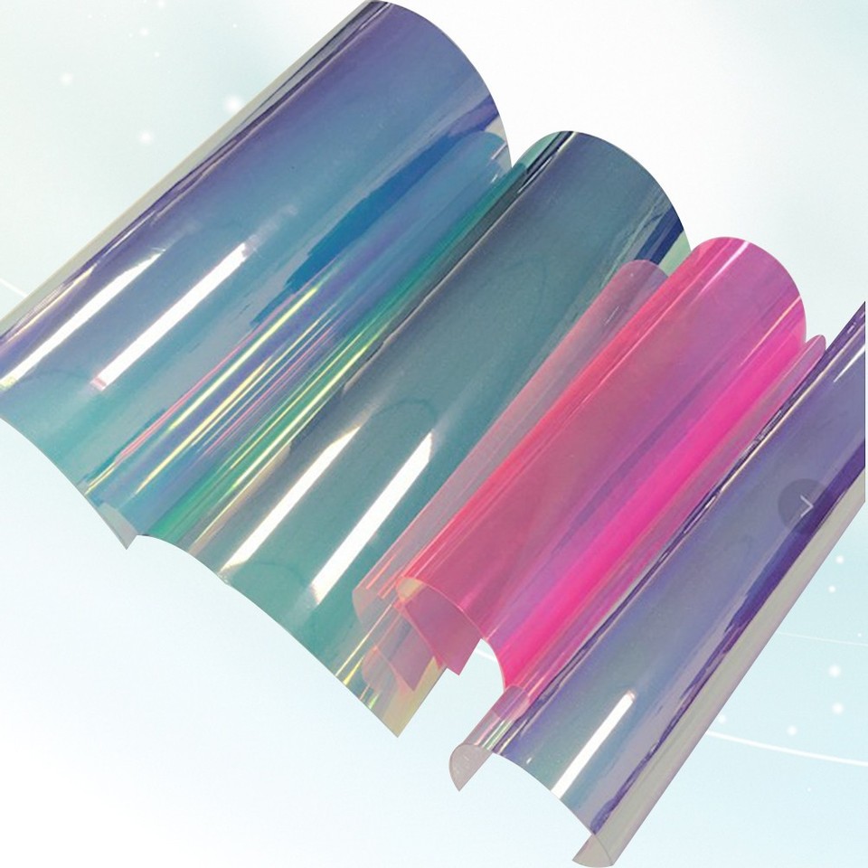 4 Sheets Rainbow Effect Iridescent Transparent Film Pvc Fabric | eBay ...
