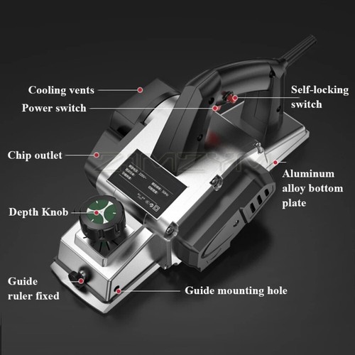 Electric Planer Wood Cutter Electric Saw Carpenter's Plane Portable ...
