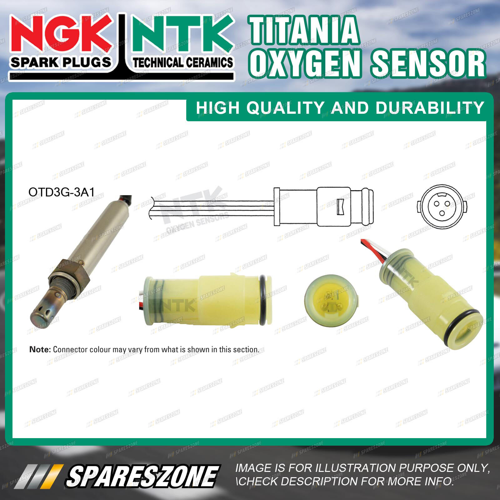 NTK Titania Oxygen Sensor Pre-Cat for Land Rover Discovery Series 1 3 ...