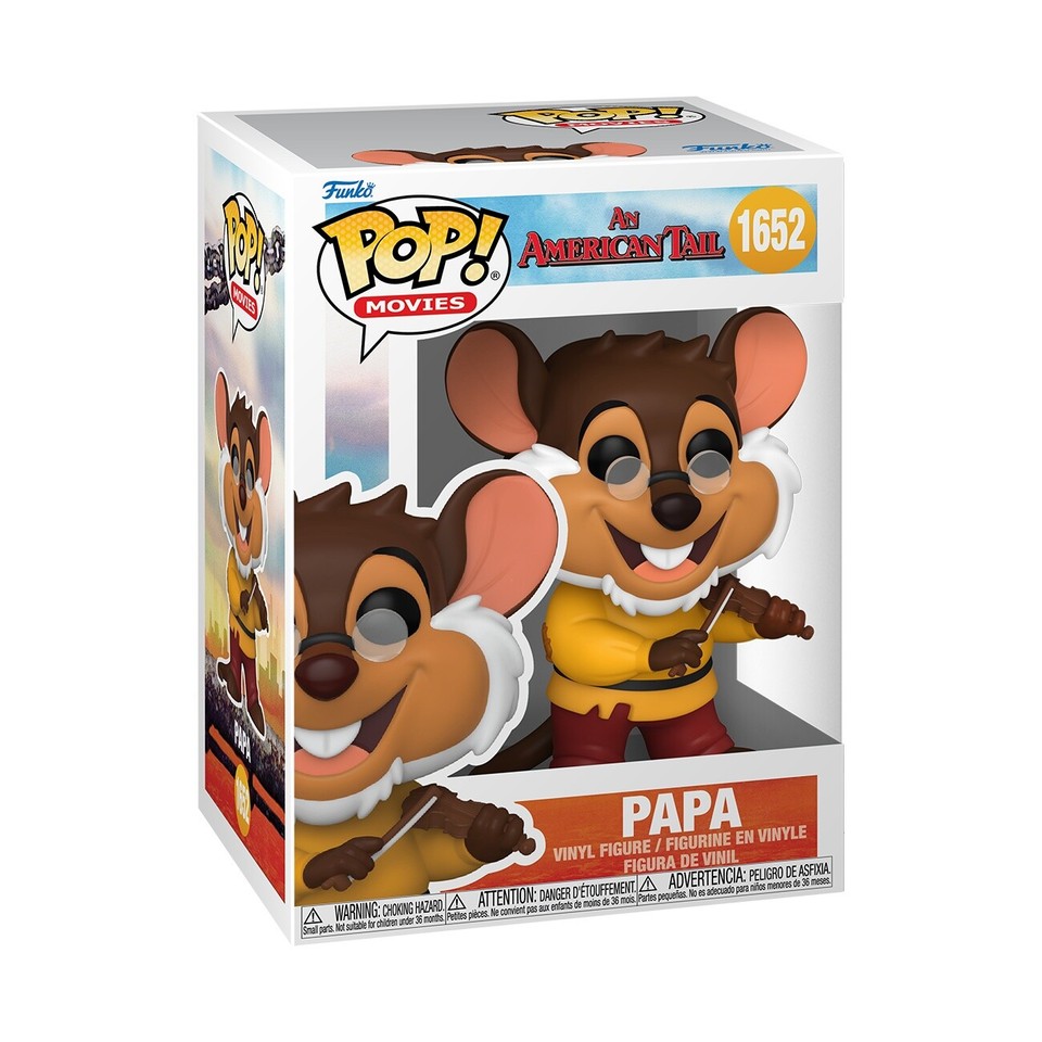 Funko POP! Movies An American Tail Papa (Violin) 3.75" Vinyl Figure ...
