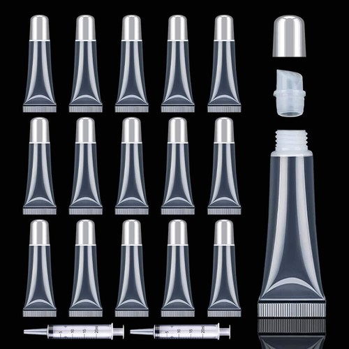 AMORIX 50PCS Matte Silver Lip Gloss Tubes 10ml Empty 10ml-50PCS, | eBay