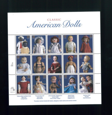 United States 32¢ American Dolls Postage Stamp #3151 MNH Full Sheet | eBay