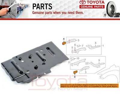 Genuine Toyota OEM Rail Extension Passenger Side 57107-06011 | eBay