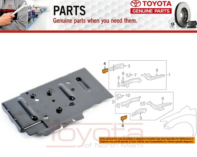 TOYOTA OEM 11-14 Camry Fender-rail Extension Right 5710706011 for sale ...