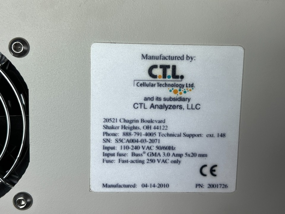 CTL Cellular Technology Immunospot Analyzer S5 | eBay