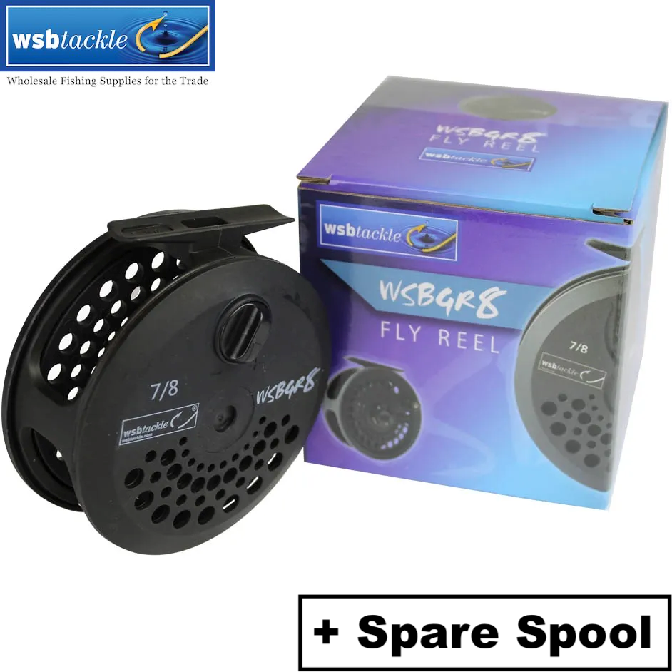 WSB GR8 Fly Fishing Reel 7-8 With Quick Spool Release Lightweight Trout ...