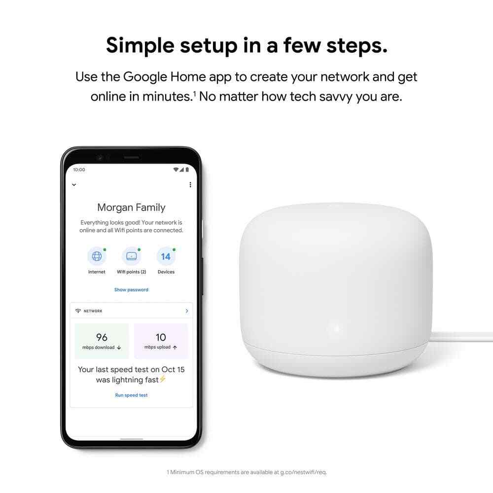 Google Nest Wifi - Mesh Router AC2200 GA00595-US