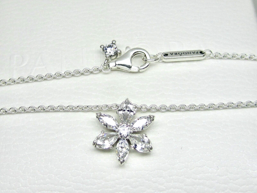 Authentic Pandora #392387C01-45cm Sparkling Herbarium Cluster Pendant ...