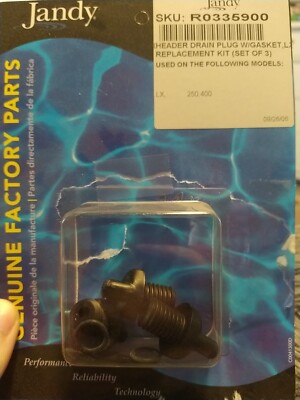Jandy Pro Series Plug, Drain, R-Kit, Pb4-60, R0335900 | eBay