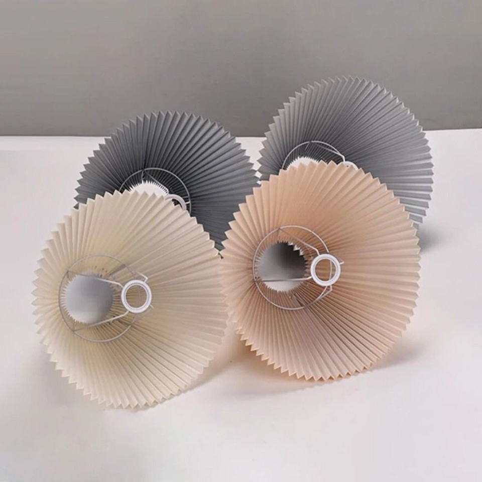 DIY Pleated Lampshade Table Lamp/Floor Lamp Cover E27 Lighting ...