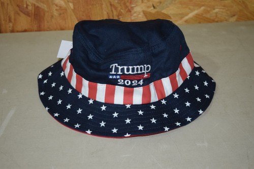 Trump 2024 Bucket Hat Embroidered Stars Stripes One Size | eBay