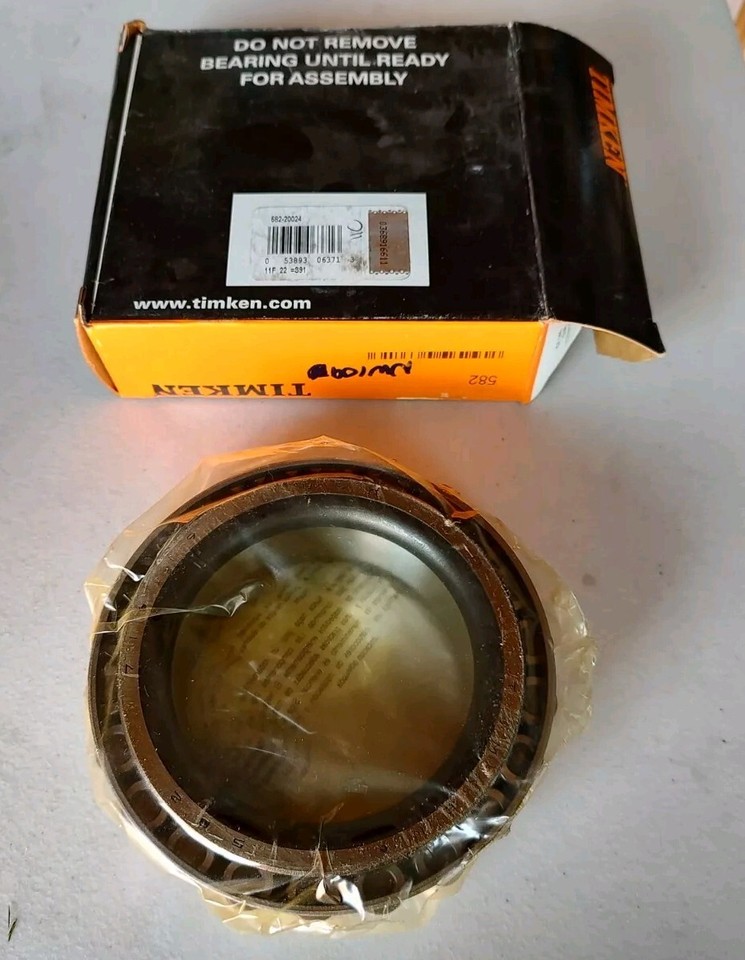 Genuine Timken 582 Tapered Roller Bearing - Sold Each - Made In USA 582 ...