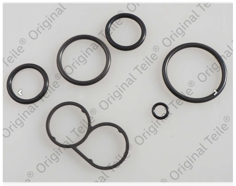 VW Touareg 7L FL V8 Oil Cooler Gasket Repair Kit New Genuine 077198405 ...
