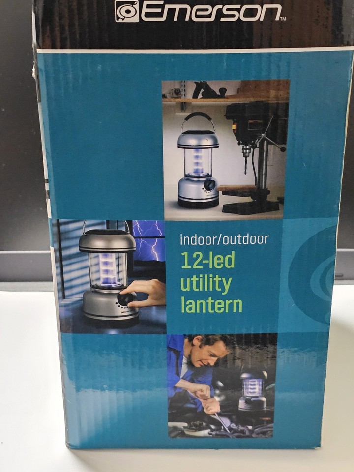NIB Emerson 20-LED Utility Lantern Indoor/Outdoor NIB Dual Power ...