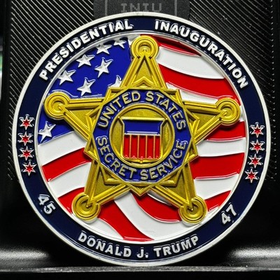 EL17-3 Trump Vance President 47 Challenge Coin Secret Service USSS MAGA ...