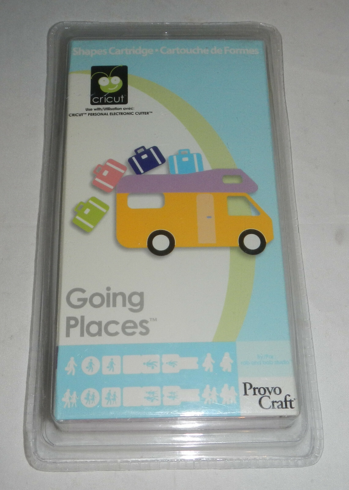 NIP Provo Craft Cricut Going Places Die Cut Shapes Cartridge 29-0291 ...